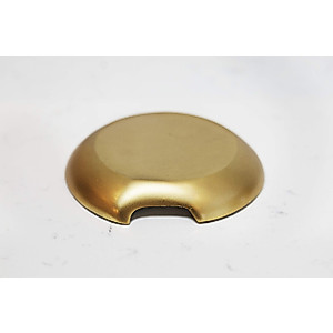 Alchemade White Spoon Rest - Stylish Brass And Enamel Aesthetic Cooking Spoon Holder In A Mid-century Style For Your Kitchen - Jewelry Trinket Holder For Your Bedroom Or Soap Dish For Your Bathroom