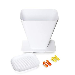 SimplyImagine SprayStand - Cloth Diaper Sprayer Splatter Shield - Contains Spray and Debris When Rinsing Cloth Diapers, Clothing, Shoes, and More in Toilet Spray Bucket Pail