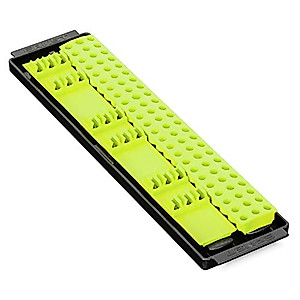 Ernst Manufacturing Bit Boss High-Density Bit Organizer for Vertical or Horizontal Storage, 90 Tool, High-Visibility with Push Button Release (Model 5720HV)