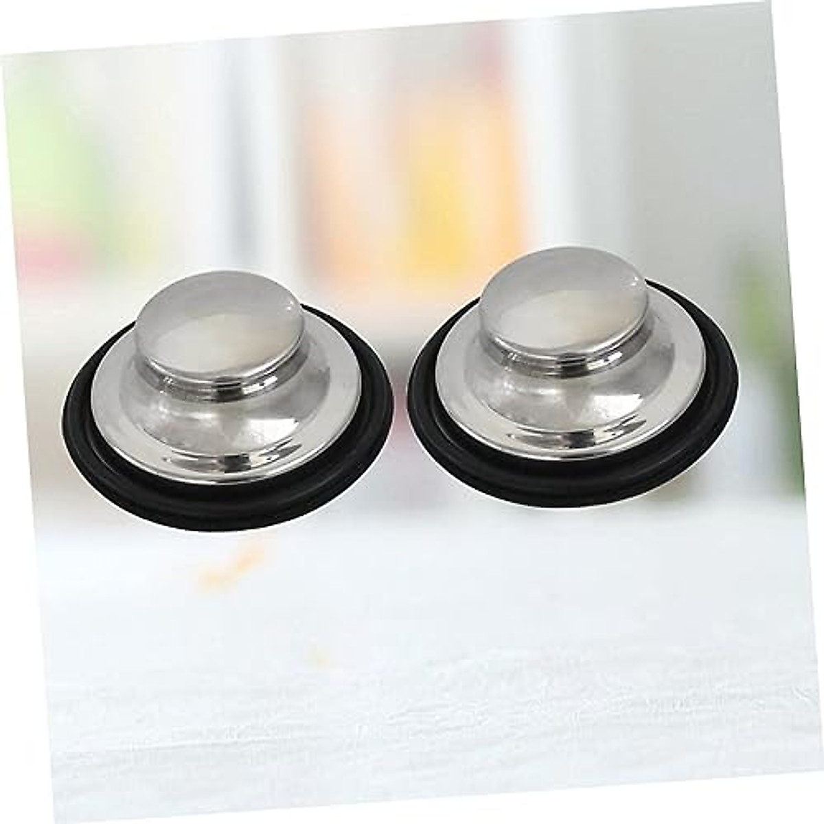 Zerodeko 6 Pcs Bathtub Drain Plug Bathtub Stopper Tub Drain Stopper Bath Tub Plug Garbage Disposal Plug Sink Stopper Kitchen Sink Plug Sealing Water Cover Stainless Steel