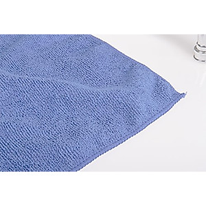 Mr.Towels Premium Microfiber Cleaning Towel 16" x 16" - Blue (Pack of 24)