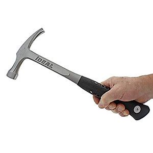 IDEAL Electrical 35-210 Drop-Forged Hammer - Electrician's Hammer 18 oz. 12-1/2 in. Claw Hammer