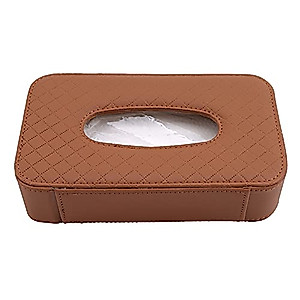 Tissue Box Holder Tissue Box Hanging Tissue Box Paper Tray Ceiling Skylight Tissue Box Car Napkin Storage Rack (Color Name : Brown) (Color : Brown, Size : Brown)