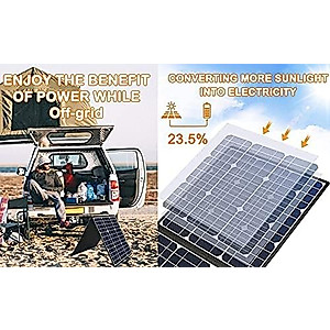 Solar Panels 100W 18V Portable Solar Panel 5V USB Flashfish Foldable Solar Cells Battery Charger Folding Outdoor Power Supply Camping Garden (18V 100W) (18V 100W) ()