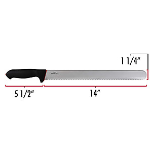 Fat Daddio's CK-14 Bread & Cake Knife, 14 Inch