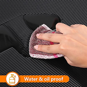 Shelf Liners for Kitchen Cabinets Non Adhesive Drawer Liner EVA Material Cupboard Mat Refrigerator Mats Washable Fridge Liner for Cabinet, Storage and Desks 11.8 x 59 Inches