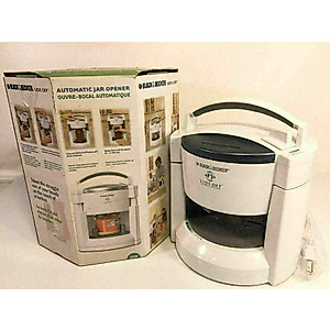 Black Decker Lids Off Automatic Jar Opener White Model JW200 Original Box