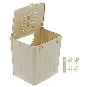 NICERIO Bird Bird Finch nest Breeding Box Plastic Birds Nesting House Parrot Nesting Box Cage House with Hooks for Parakeet Budgie Plastic Bird nest Box Cockatiel Parrot breeding Box