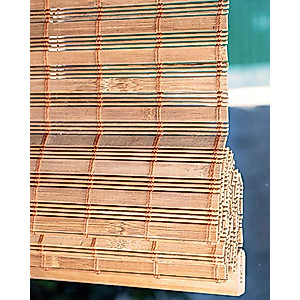 CHICOLOGY Bamboo Blinds , Shades Roman for Windows Window Home Patio & Shade 27"W X 64"H, Squirrel