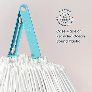 LastSwab® Reusable Cotton Swabs for Gentle & Eco-Friendly Beauty Routines - The Sustainable Alternative to Single-Use Q Tips - Zero Waste & Easy to Clean - Comes with a Convenient Travel Case Holder