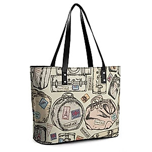 Womens Handbag Vintage Texture Leather Tote Bag Top Handle Satchel Bags For Lady