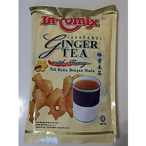Instant Ginger Tea with Honey 11.4 Ounce, 18 Sachets in 1 Pack