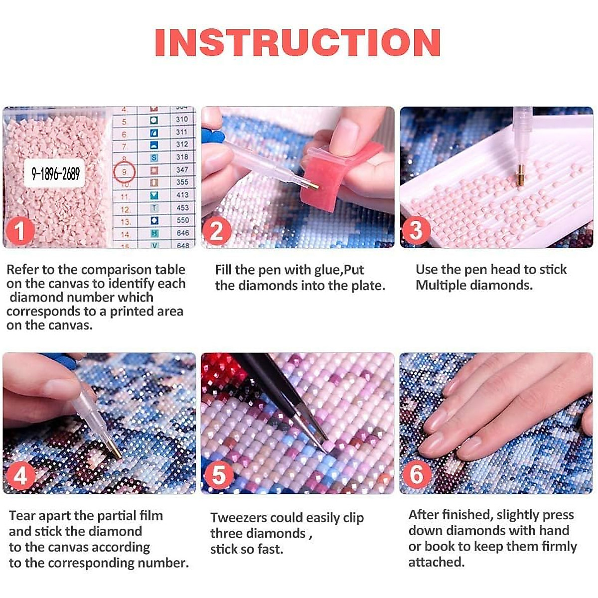 Nativity Scene Diamond Paintings Kits for Adults, Christmas Jesus was Born Diamond Art Kits Full Drill Diamond Dots Paint with Diamonds Gem Arts and Crafts for Beginner Home Religious Wall Decor