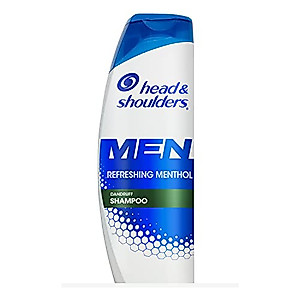 Head & Shoulders Shampoo for Men, Men Advanced Series Refreshing Menthol Anti-Dandruff Shampoo, 12.8 fl oz, Pack of 6