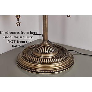 DEMMEX - 7 Big Globes Turkish Moroccan Mosaic Floor Lamp Light, Bohemian Boho Tiffany Mosaic Floor Lamp with North American Plug & Socket, 55" (Customize)