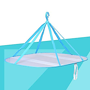 IMIKEYA Collapsible Laundry Drying Rack Hanging Flat Clothes Rack Strong Hanging Folding Mesh Drying Rack Heavy Duty Space Saving Sweater Dryer for Indoor and Outdoor Hat Rack Dishes Drying Rack