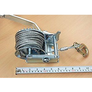 600 LB H.D. Hand Winch Gear Steel Cable ATV Towing Trailer Boat (1)