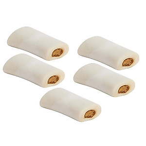 MPP Stuffed Cheese Shin Bones 4 Inch Refillable Nutritious Dog Dental Care Chews (4 Bones)