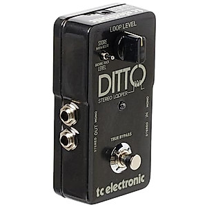 TC Electronic DITTO STEREO LOOPER Highly Intuitive Looper Pedal with Stereo I/O and Loop Import/Export