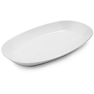 Sur La Table Coupe Porcelain Serve Platter, Large, White