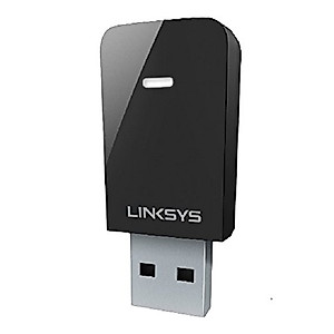Linksys Max-Stream Ac600 Dual-Band Mu-Mimo USB Adapter - Black