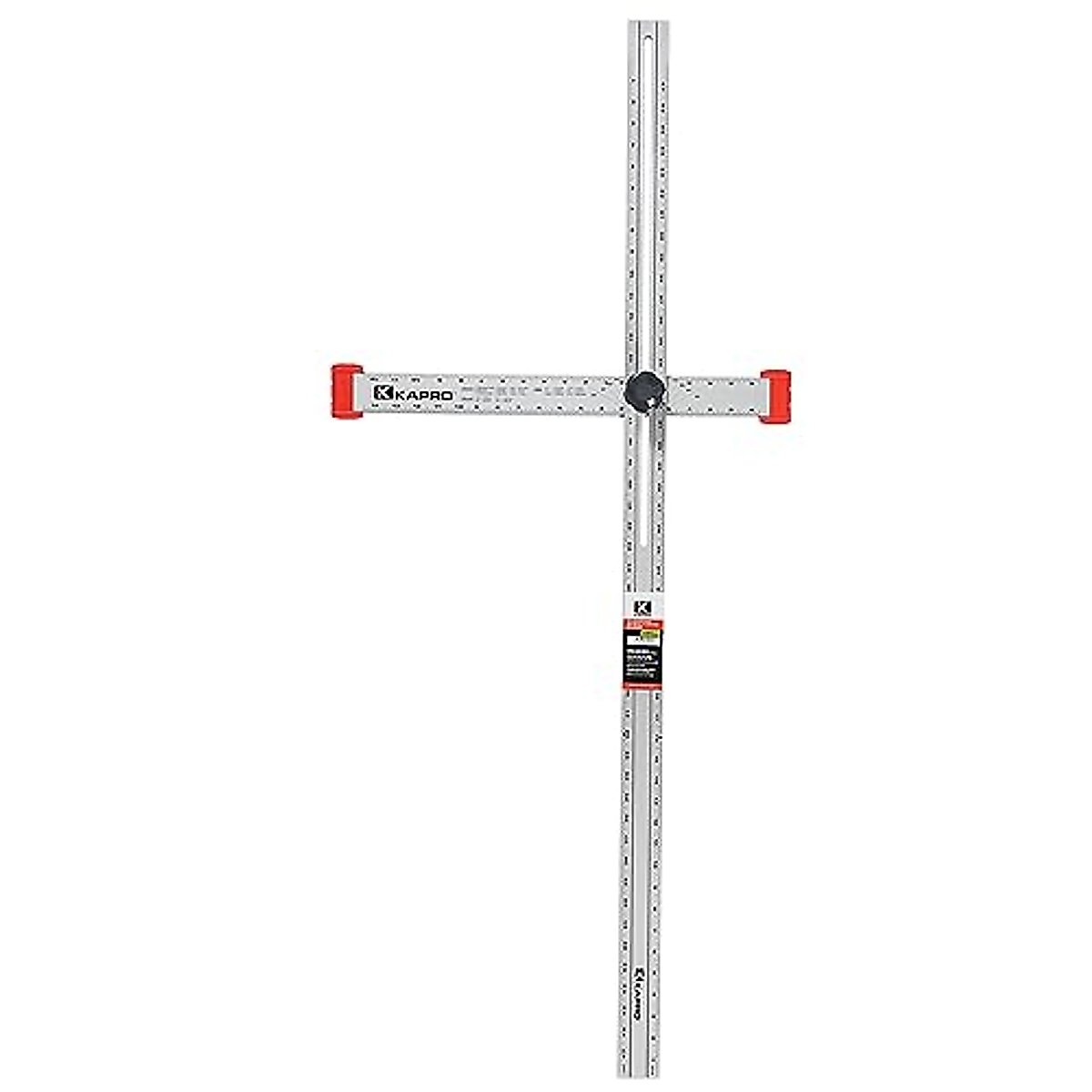 Kapro - 317 Adjustable Drywall T-Square Tool - Aluminum - for Layout and Marking - Features Sliding Head and Dual Directional Printed Scale - 48 Inch