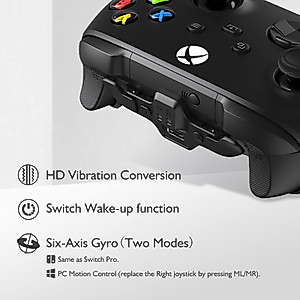 RetroFlag Superpack Xbox Series X|S Controller Strike Pack Paddle, 1000mAh Rechargeable Battery, Programmable Back Buttons, Mapping/Six-Axis Gyro/Turbo,Compatible with Wins/Switch/Steam Deck