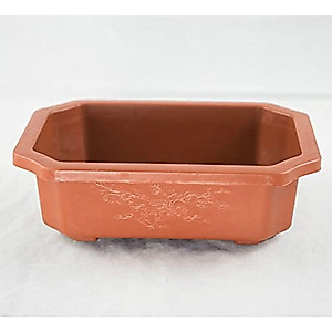 24 Pcs Rectangular Plastic Bonsai Training Pot, Succulent Planter - 6.25"x 4.5"x 2"