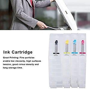 Walfront 4Pcs Ink Cartridge Printer Ink Cartridge Inkjet Cartridge Accessory for MAXIFY IB4050 Ib4150 MB5050 MB5150
