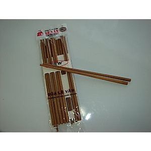 New Le Van Set of 10 Pair Hard Wood Chopsticks