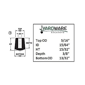 Replacement Rubber Feet 8 Pack for Metal Trivets - For Virginia Metalcrafters & Other Trivets