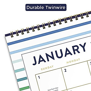 AT-A-GLANCE 2023 Wall Calendar, Simplified by Emily Ley, 15" x 12", Medium, Monthly, Happy Stripe (EL90-707)