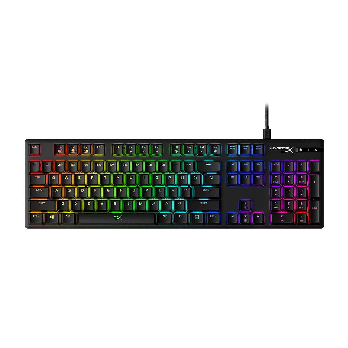 HyperX Alloy Origins - Red Switch + HyperX Pudding Keycaps - Black
