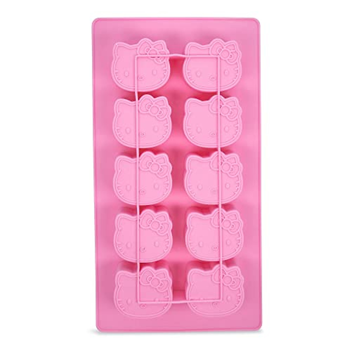 Sanrio Hello Kitty Flexible Silicone Mold Ice Cube Tray In Character Shapes | Reusable Ice Mold For Freezer