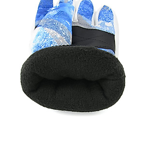 Century Star Kids Snow Gloves Warm Waterproof Gloves for Girls Boys Winter Gloves for Kids Ski Gloves Waterproof Orange 8-14 Years