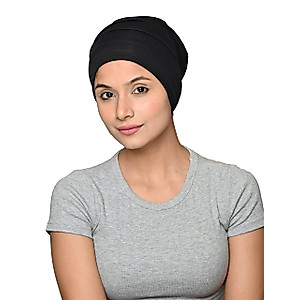 SAKUCHI Chemo Silky Soft Slouchy Snood Bamboo Cap Beanie for Women Cancer Hair Loss Turban Hat Chemo Headwear Women