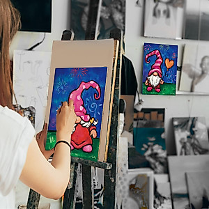 VALLSIP 2 Pack Paint and Sip Canvas Painting Kit Pre Drawn Canvas for Painting for adults Stretched Canvas Couples Games Date Night Anniversary Gifts Couple Paint Party Supplies Favor(8x10)