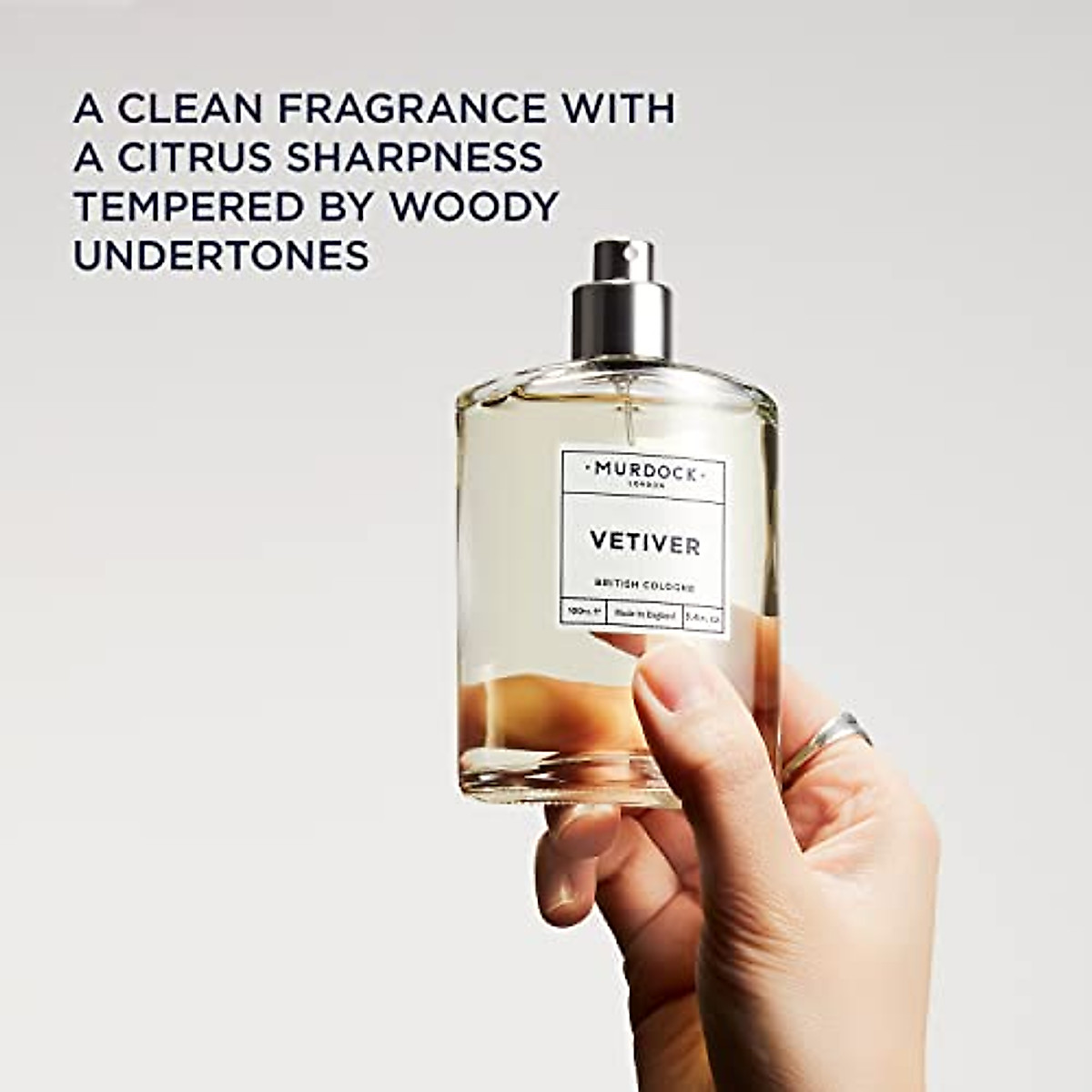 Murdock London Vetiver Cologne | Earthy, Refreshing, Adventurous | Citrus & Lavender with Herbal Finish | 3.4 oz