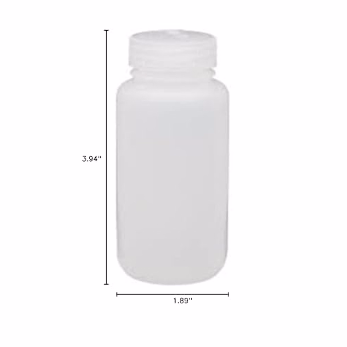 Nalgene HDPE Wide Mouth Round Container, 4 Oz