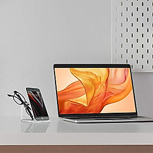 CM Multifuntion Eyeglass Holder Smart Phone Holder Glasses Cellphone Holding Acrylic Stand Desktop Organizer for Home Office Desktop Decoration Decor