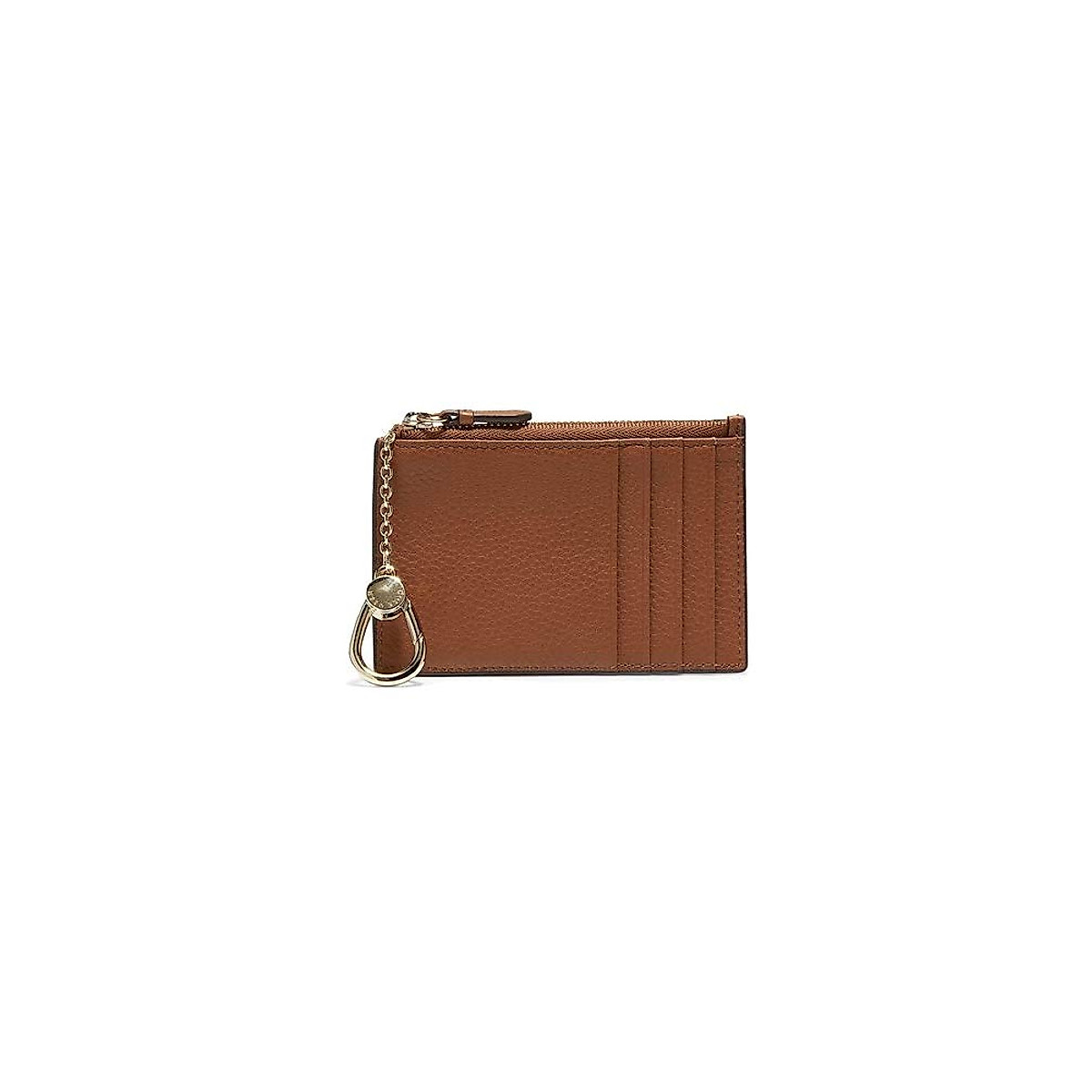 Cole Haan Card Case W/Zip, British Tan
