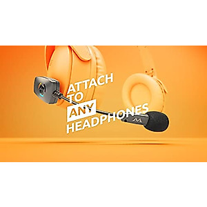 Antlion Audio ModMic Wireless Attachable Boom Microphone for Headphones - Compatible with PC, Mac, Linux, PS4, Any USB A Type