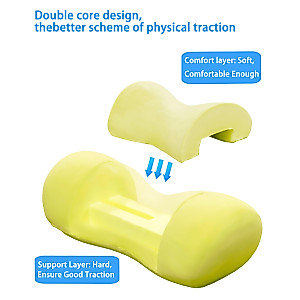 Bespilow Say Goodbye to Neck Pain Small Neck Support Pillow,Cervical Neck Roll Memory Foam Pillow,Cervical Traction Device,Neck Pillows for Tension Muscle Relief,Neck & Shoulder Pain Relaxer