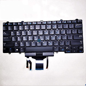 SOUTHERNINTL New Repalcement for Dell Latitude E5450 E5470 E5480 E7450 E7470 E7480 Backlit Keyboard Dual Point PK1313D4B00 D19TR 0D19TR (Without Frame)