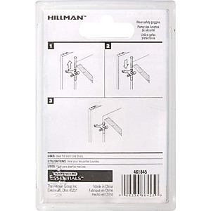 Hardware Essentials 851341 Hinge Pin Door Stops Solid and Hollow Doors White