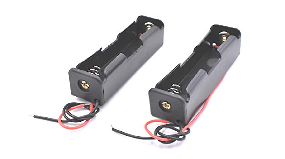 Pack of 8 18650 Battery Holders with Wire Lead | Secure Storage