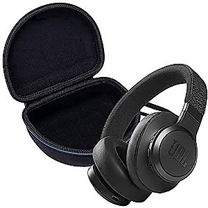 JBL Live 660NC Wireless Over-Ear Noise-Cancelling Headphones Bundle with Carrying Case (Black)