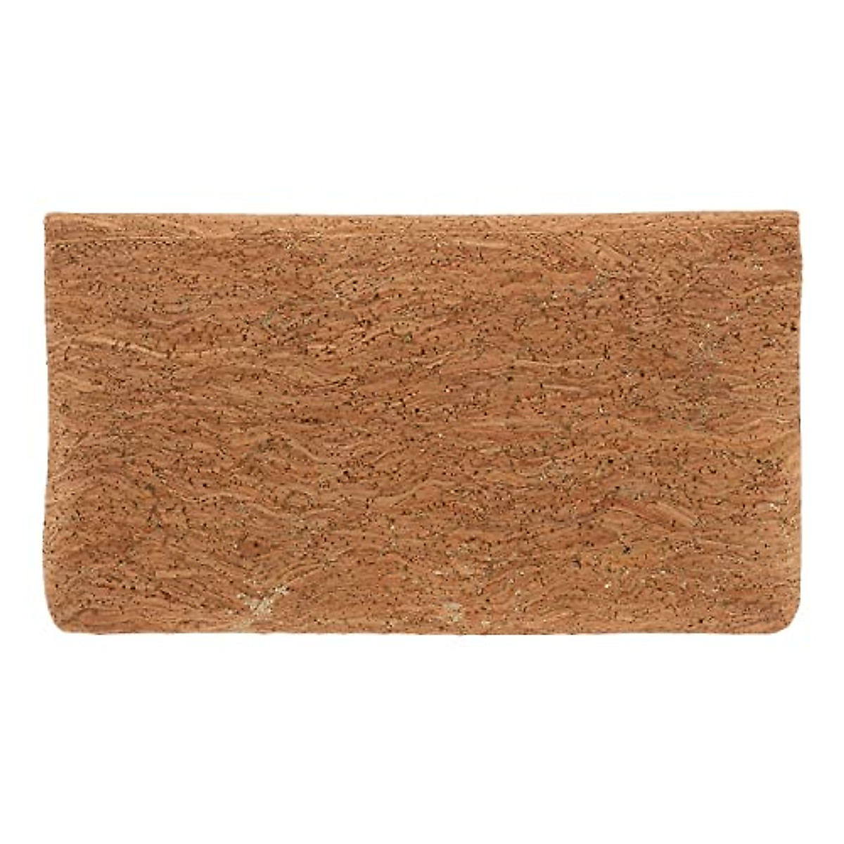 JNB Women's Cork Material Foldover Clutch with Tassel, Gold