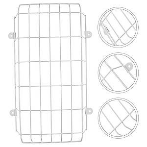 VANZACK 2pcs Exit Sign Damage Stopper Emergency Light Protection Wall Mount Air Conditioner Exit Sign Protector Metal Exit Sign Protective Coated Steel Wire Guard