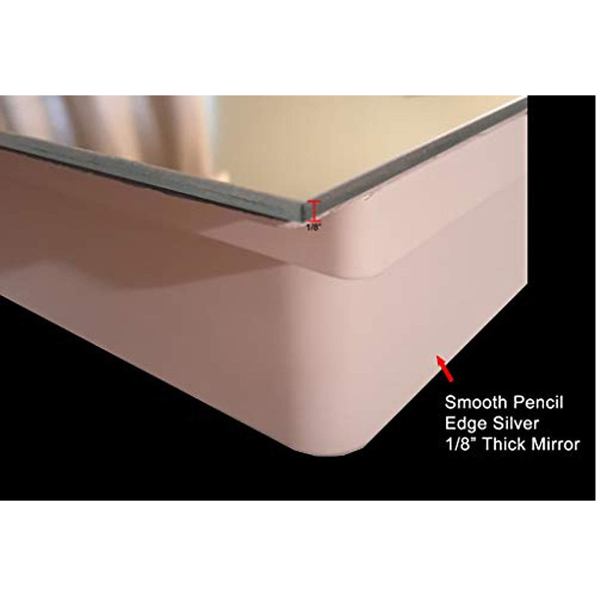 Mirrors and More 16" x 22" Medicine Cabinets for Bathroom with Mirror - Frameless Pencil Edge, Recessed, Modern Home Décor, Polish Edge, Adjustable Shelves